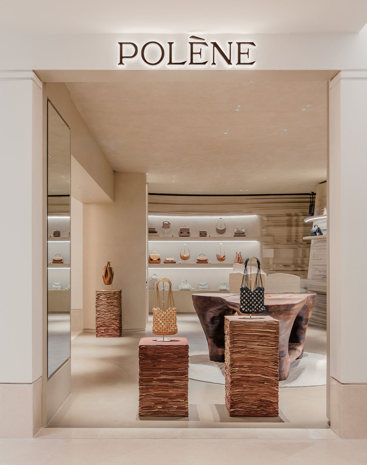 Polène | Bag - Cyme - Textured Root – Polène AU